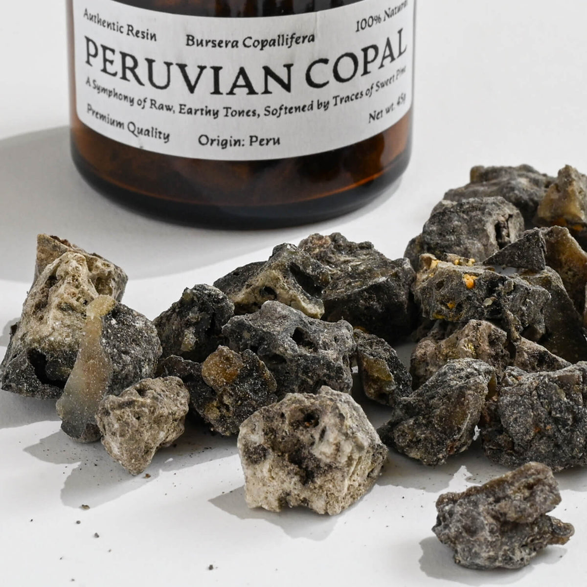 Peruvian Black Copal (Bursera Copallifera) Ceremonial Incense Resin Gu