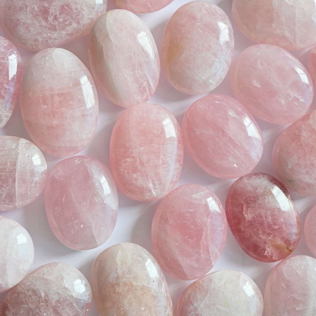 Rose Quartz Palm Stone