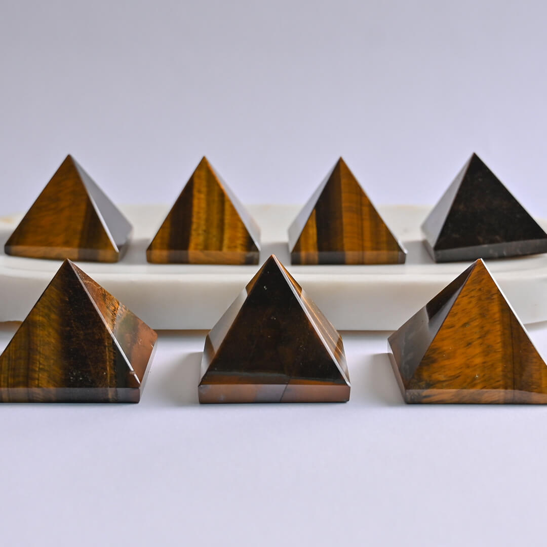 Tiger Eye Crystal Pyramid
